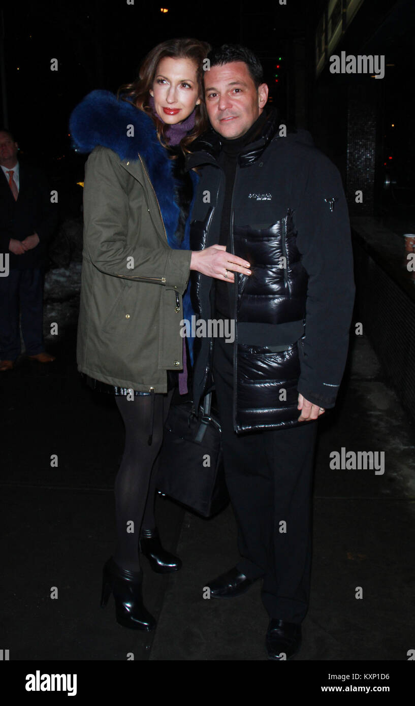 New York, NY, USA. 10th Jan, 2018. Alysia Reiner, David Alan Basche ...