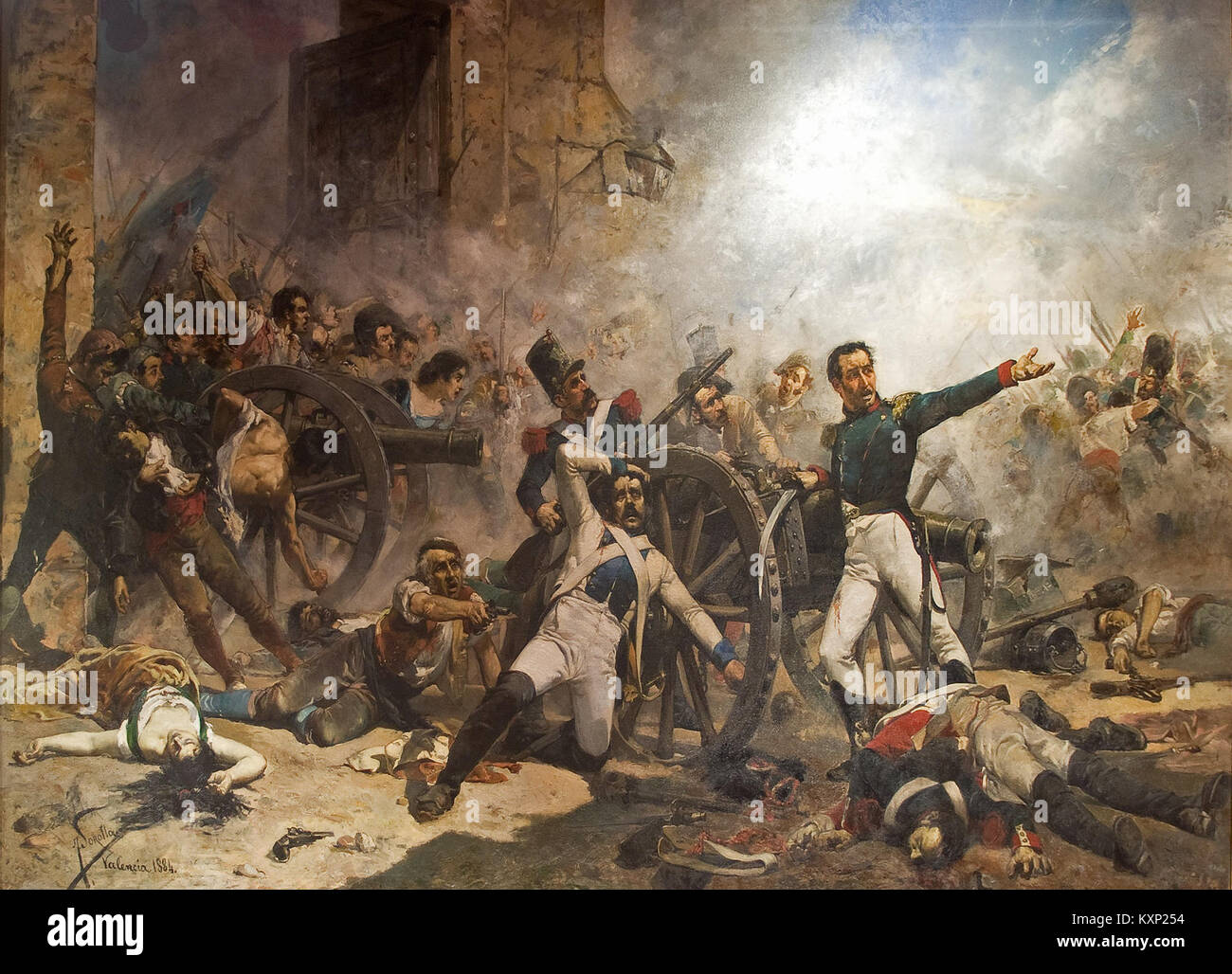 This historical event depicts the defense of the Monteleón Artillery ...