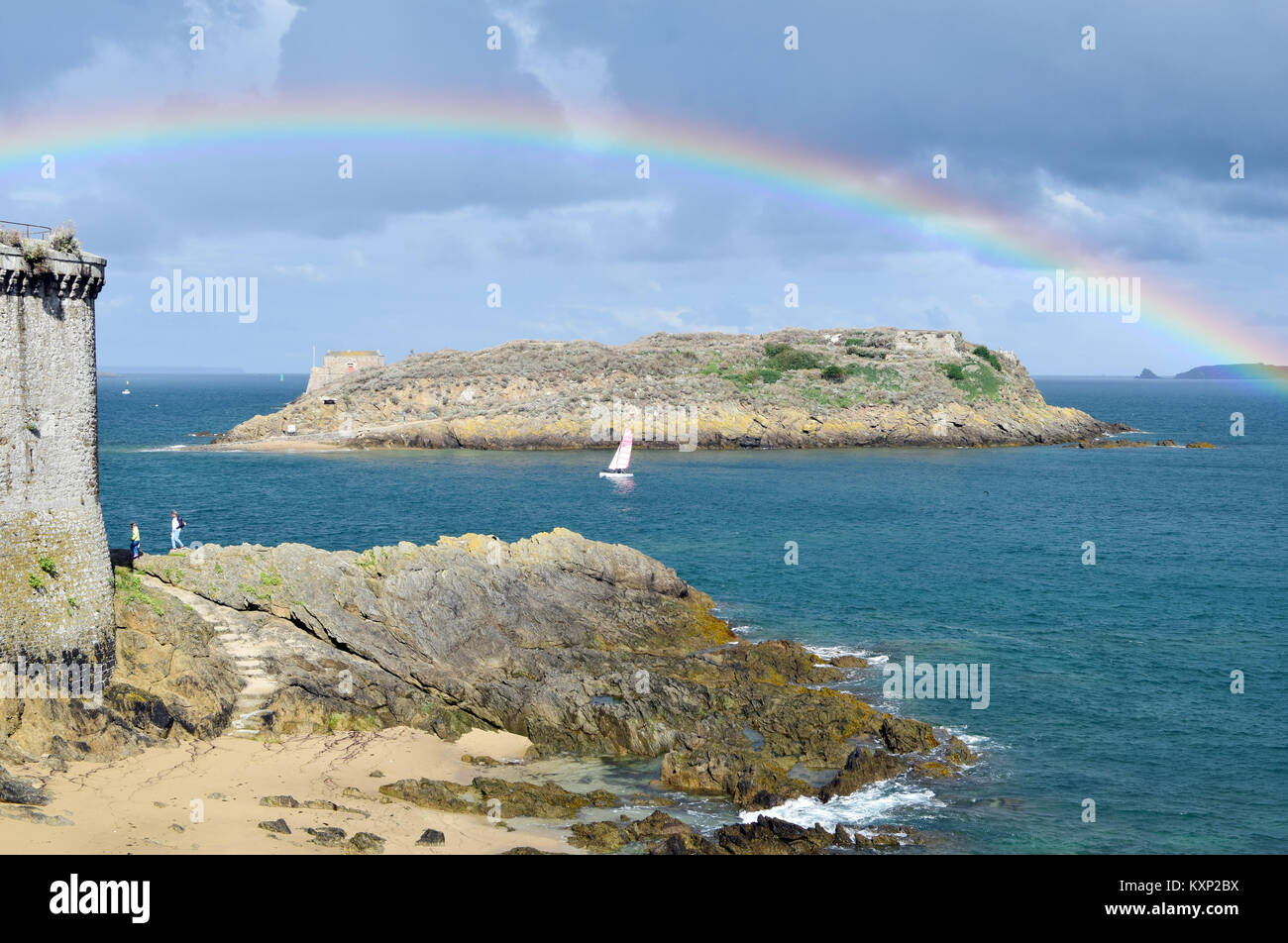Le Grand Be as seen from Saint Malo Stock Photo - Alamy