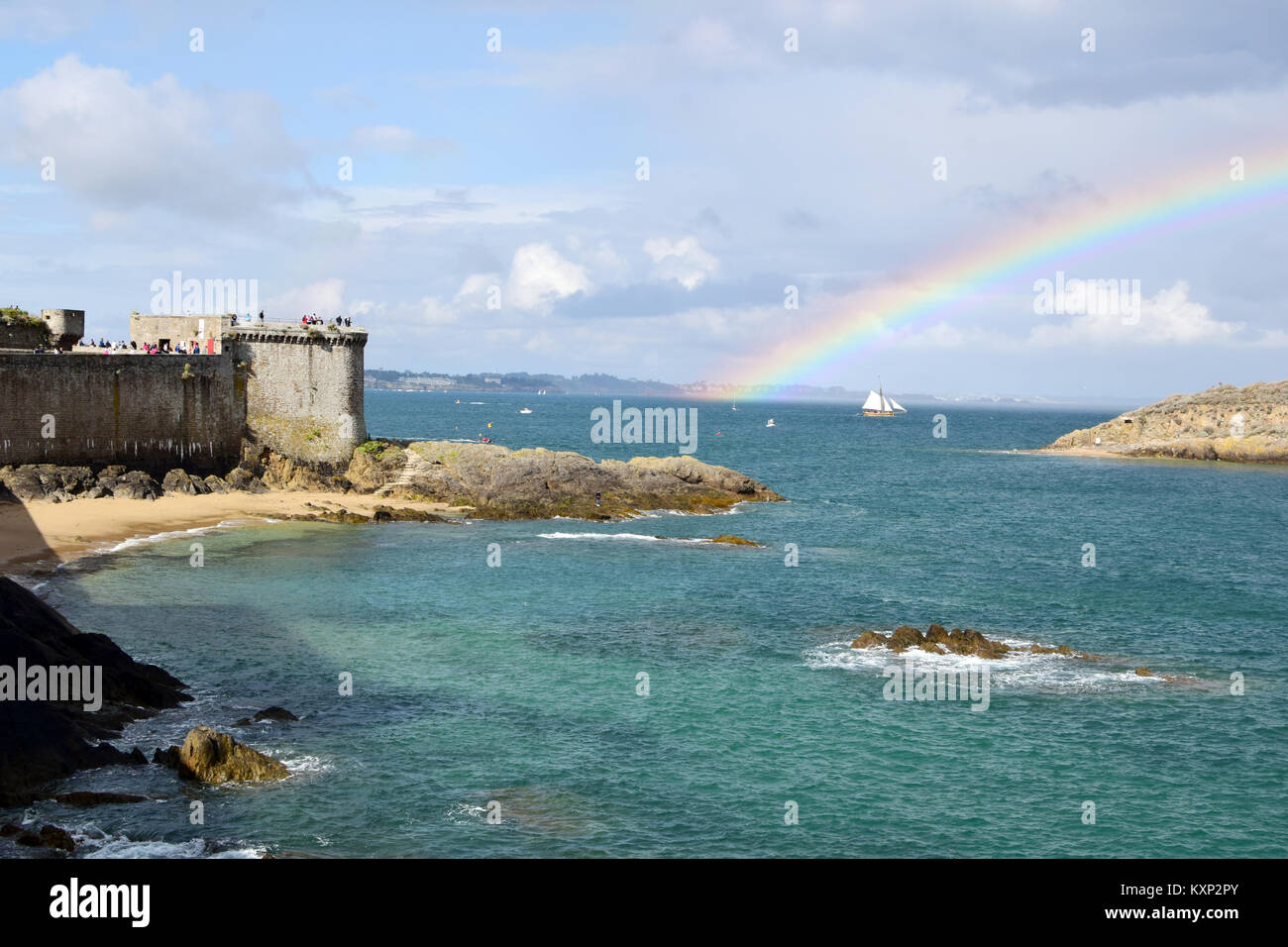Le Grand Be as seen from Saint Malo Stock Photo - Alamy