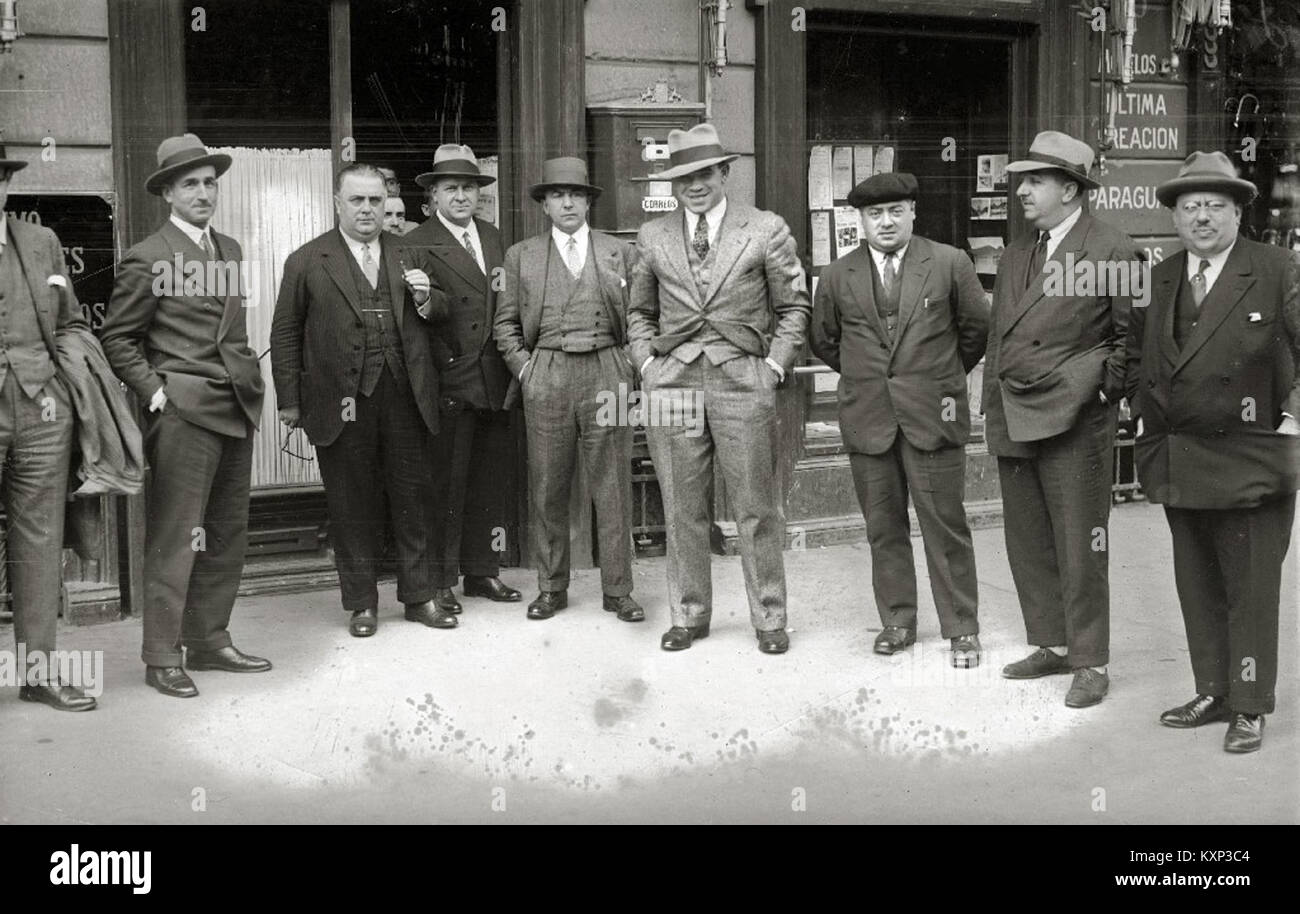 The image features Paulino Uzcudun, a famous Spanish boxer, accompanied ...