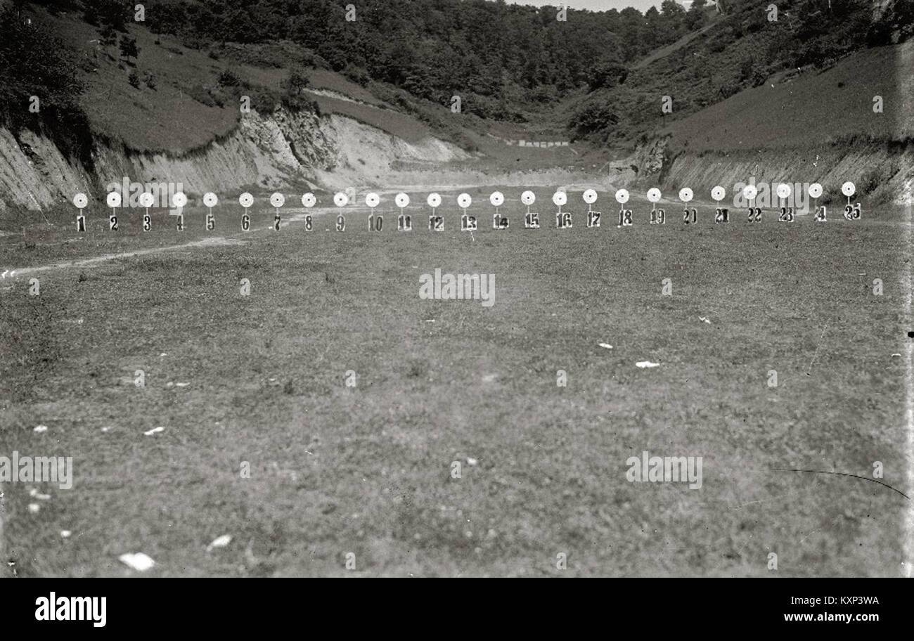 A photograph showing a shooting competition at the National Shooting ...