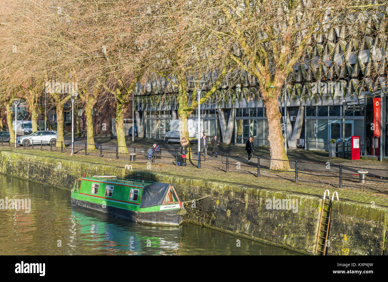 Narrow Quay Bristol City Centre Stock Photo - Alamy
