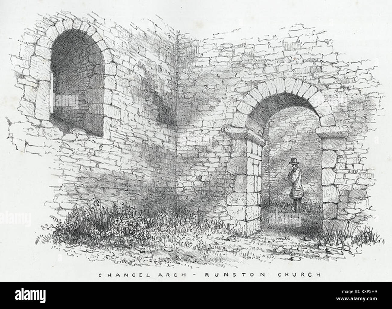 The chancel arch of Runston Church is an architectural feature that ...