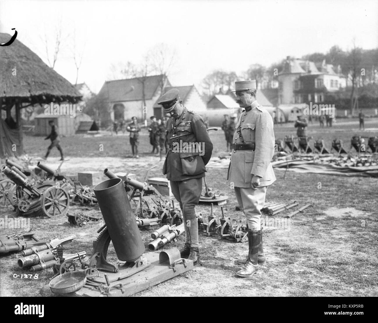 A photograph of British General Julian Byng inspecting captured German ...