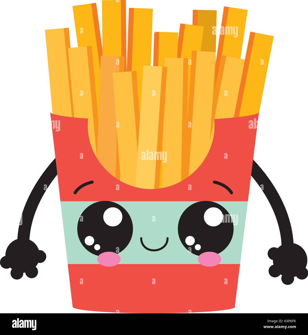 French fries kawaii fast food hi-res stock photography and images - Alamy