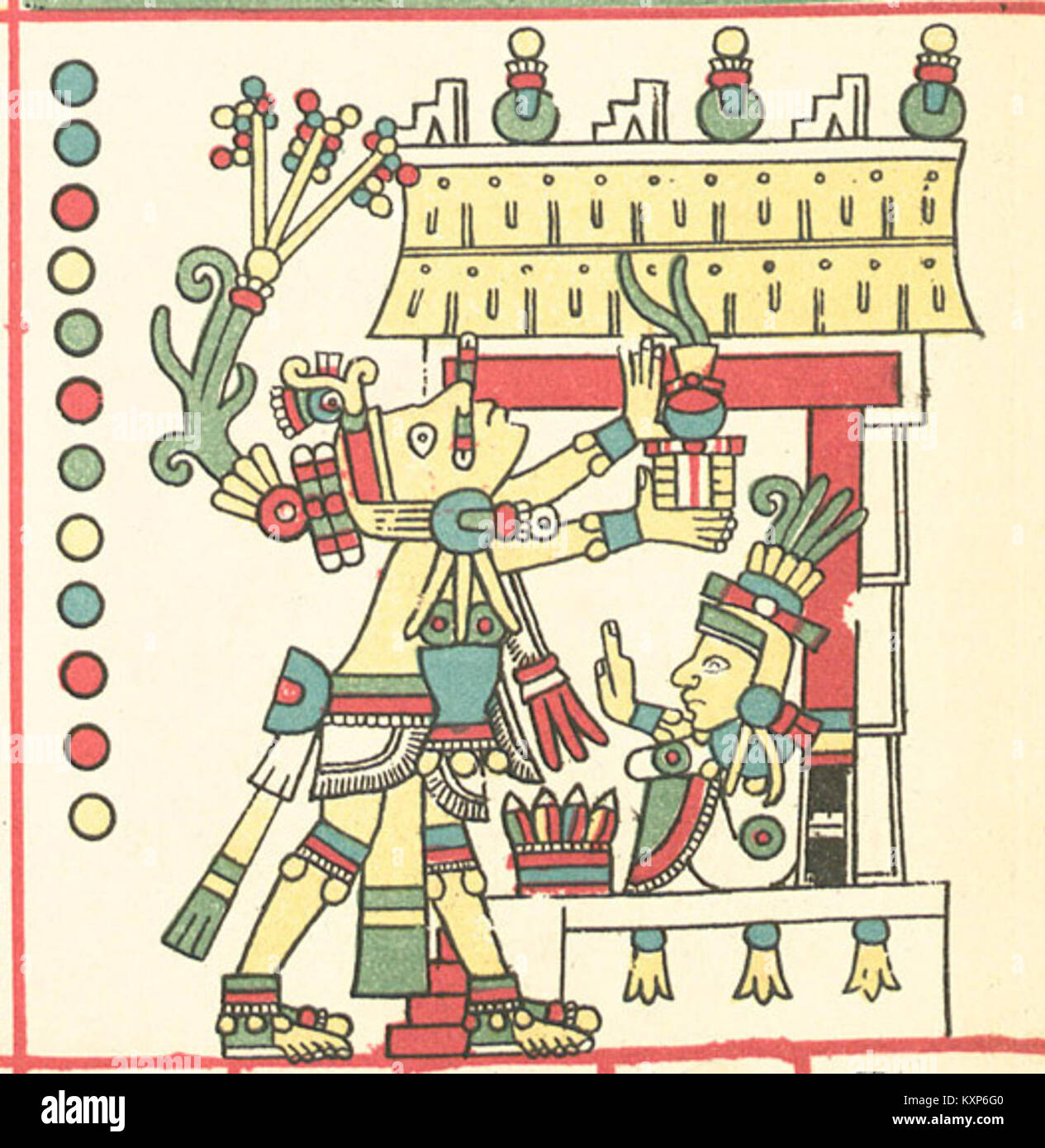 Cinteotl Codex Fejérváry-Mayer 34-4 Stock Photo - Alamy