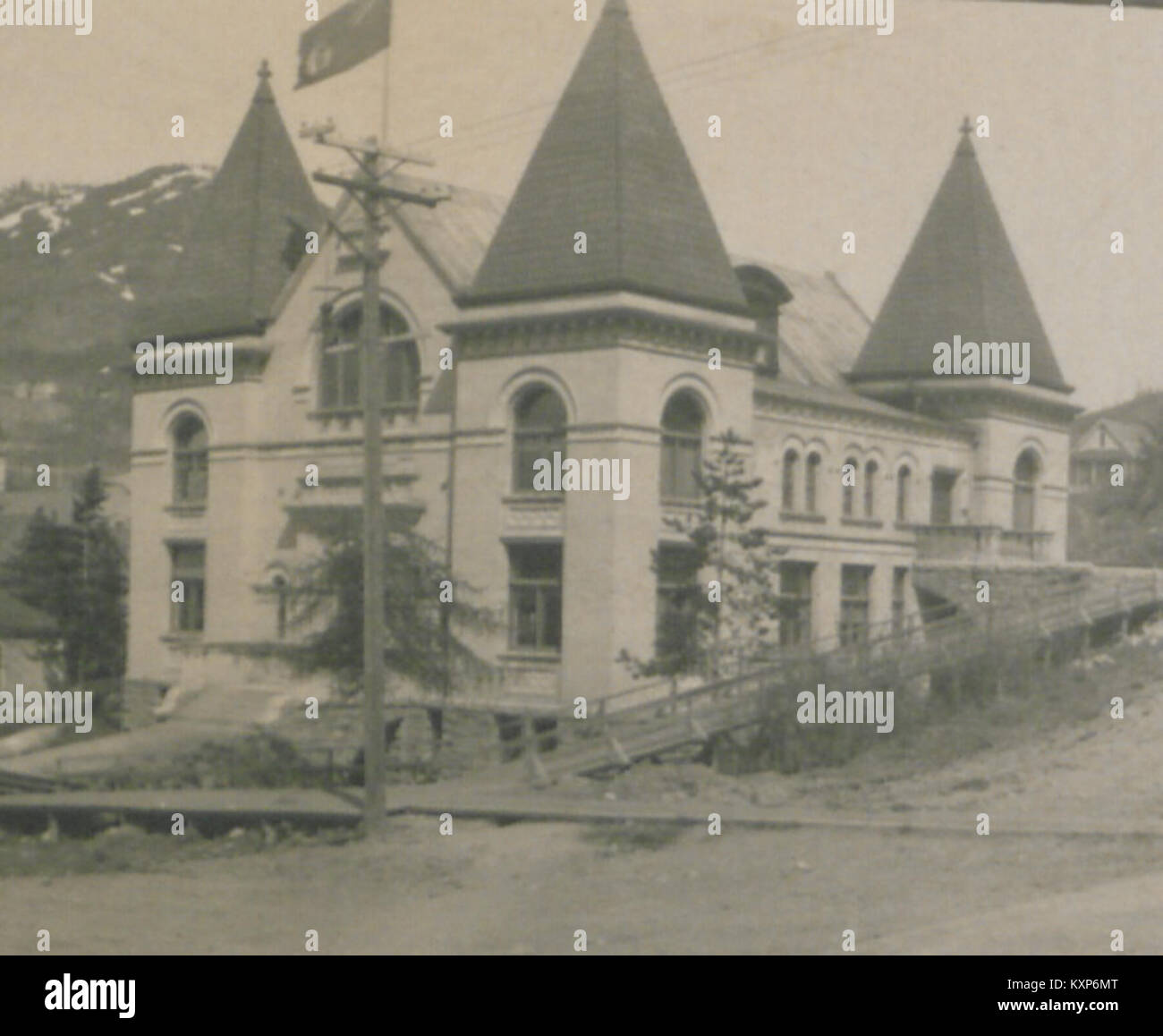 Court House, Rossland, British Columbia (HS85-10-20784) (cropped Stock ...