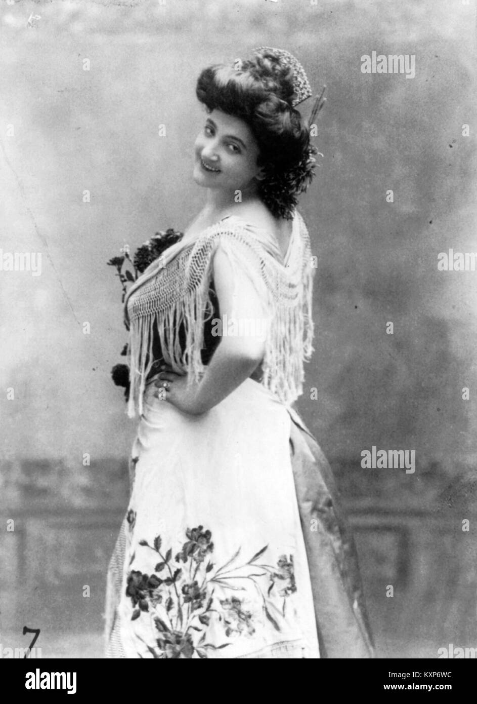 This image captures Emma Calvé, a renowned French opera singer. Known ...