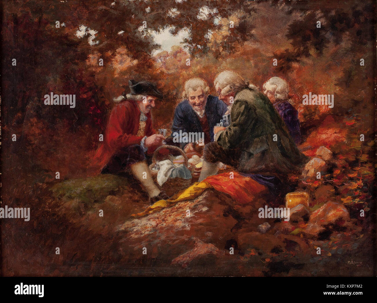 This image shows Emil Åberg and a group of people enjoying drinks ...