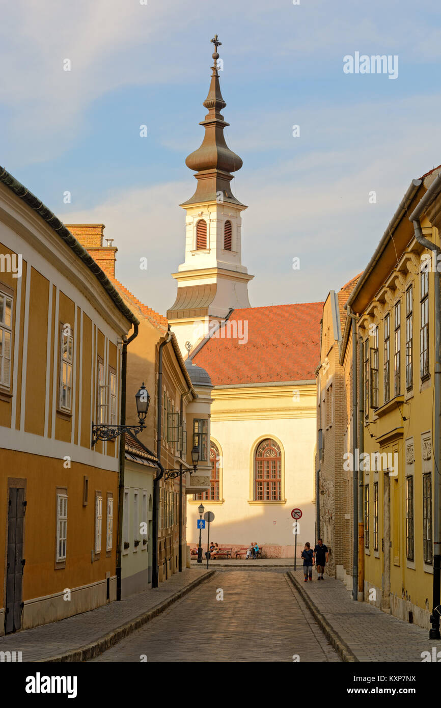 Narrow budapest street hi-res stock photography and images - Alamy