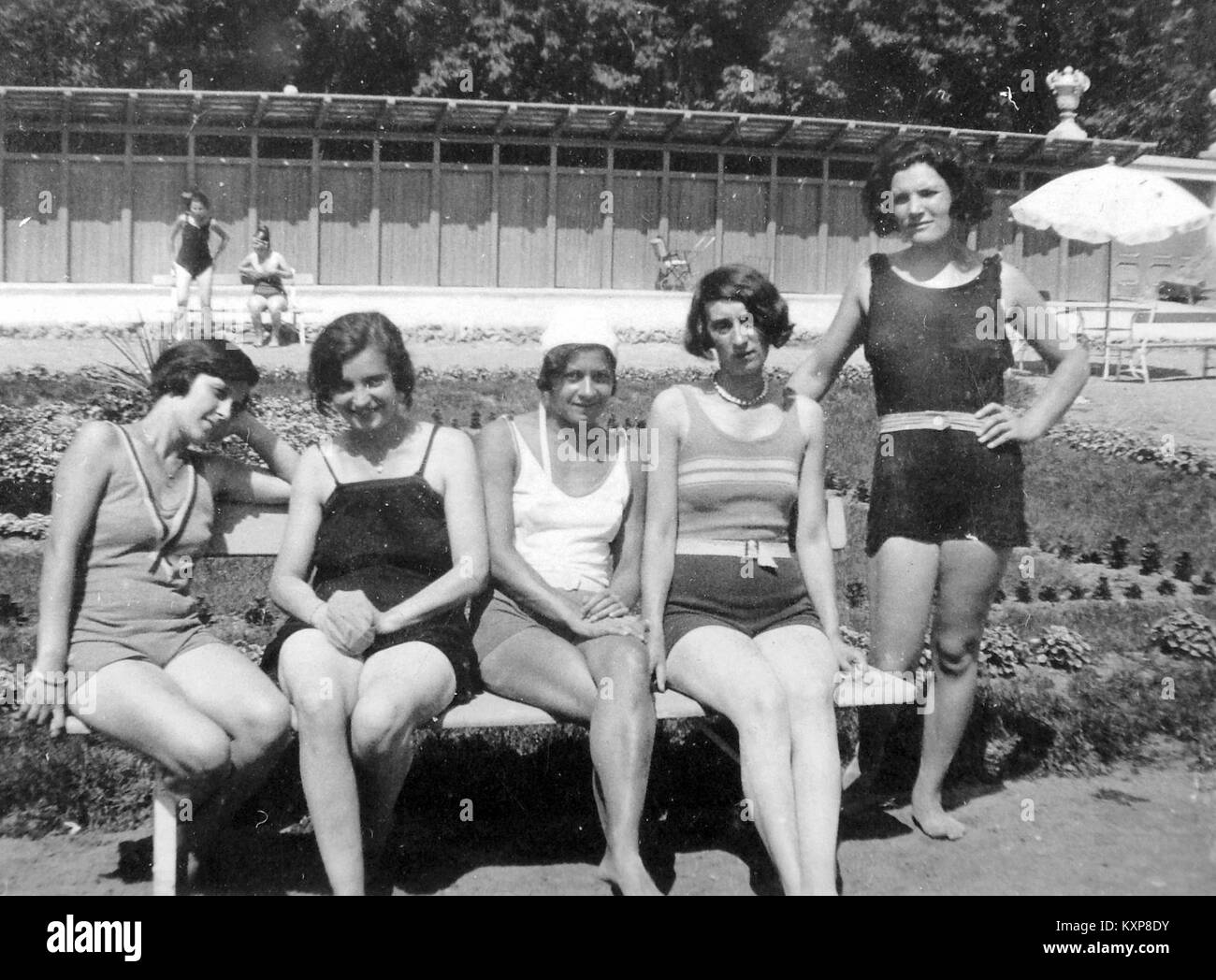 Swimming pool in heritage Black and White Stock Photos & Images - Alamy