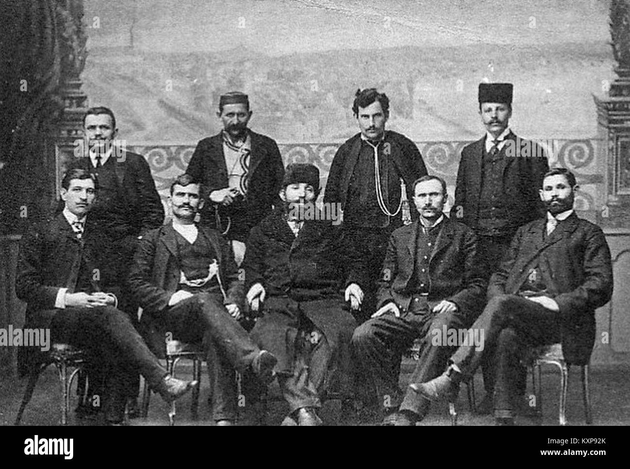 Photograph of Chetnik Voivodes, military leaders of Serbian ...