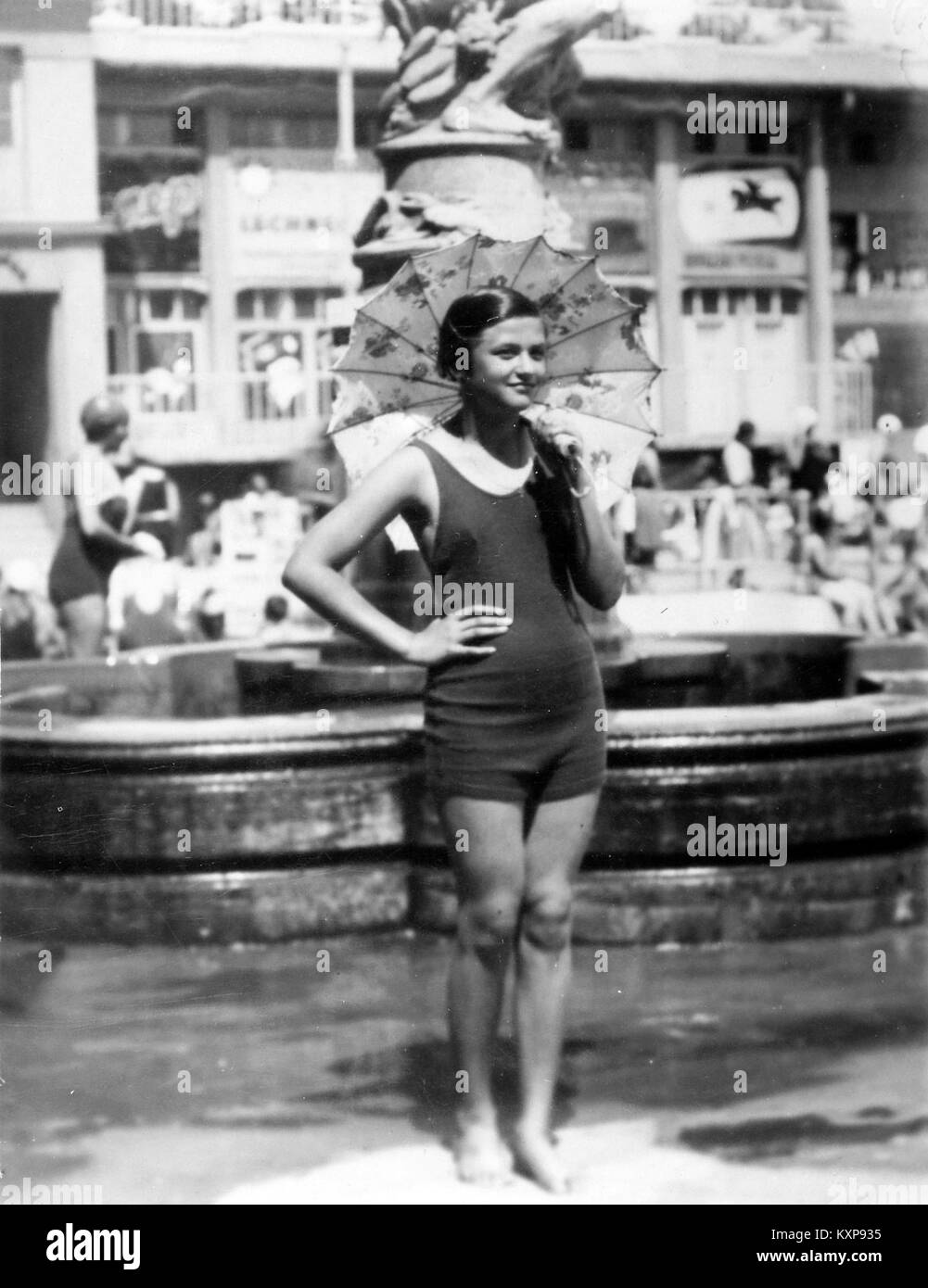 Urban public pool in Black and White Stock Photos & Images - Alamy