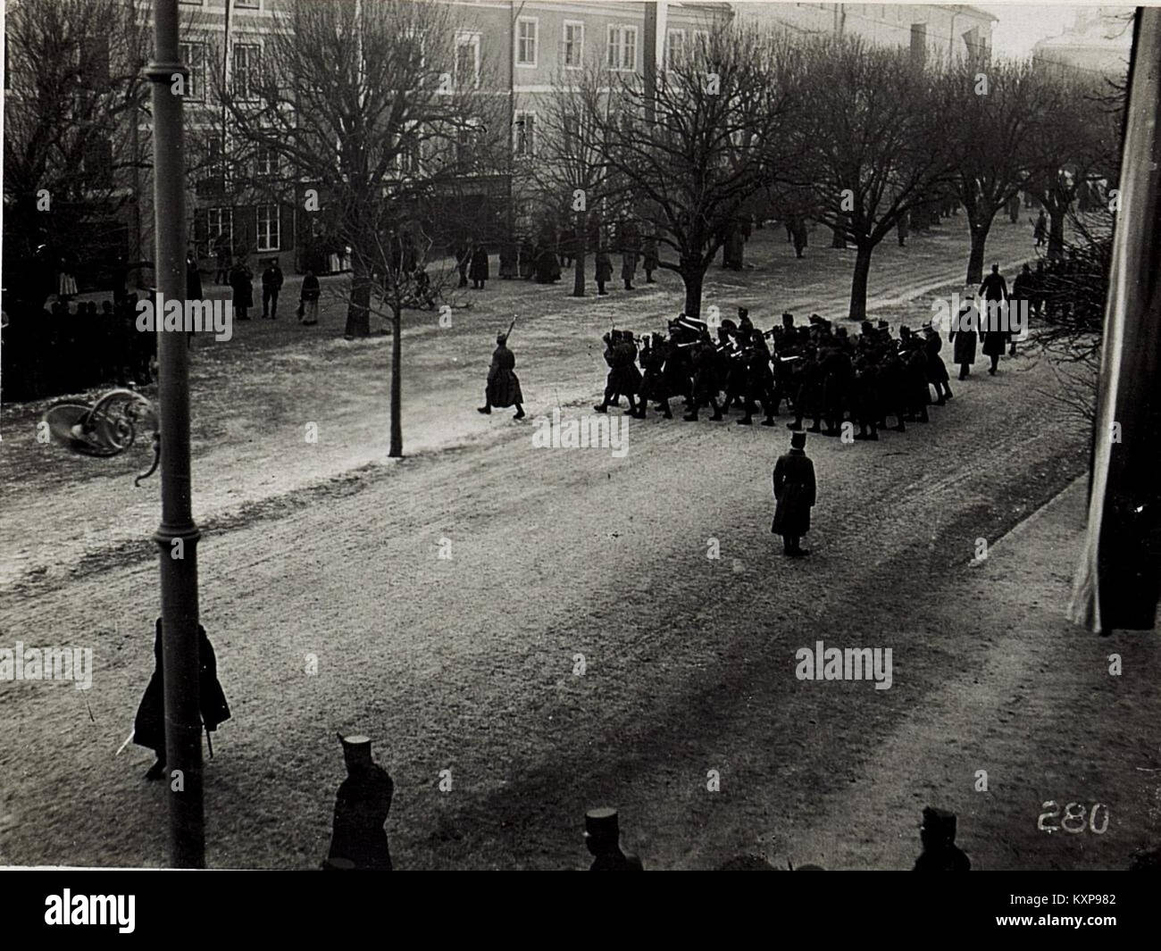 Photograph of Kaiserjäger regimental parade in Bruneck on January 16 ...