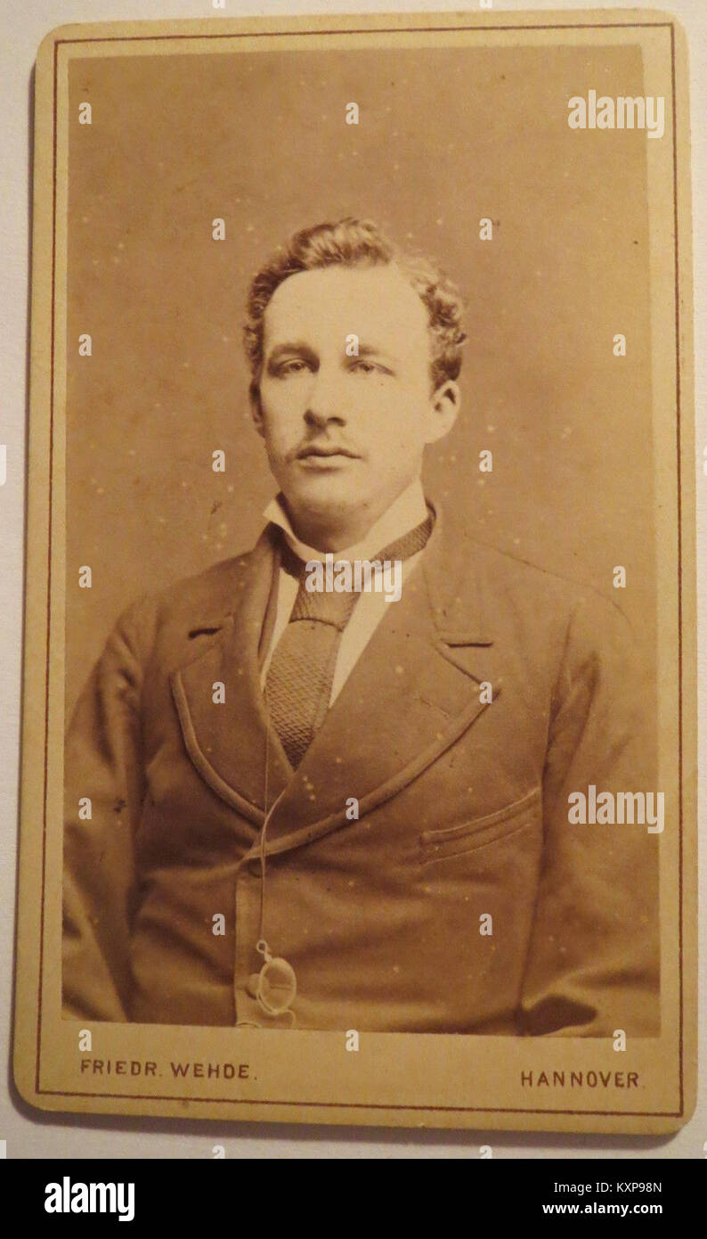 A carte-de-visite photograph from 1888, taken by Friedrich Wehde in ...