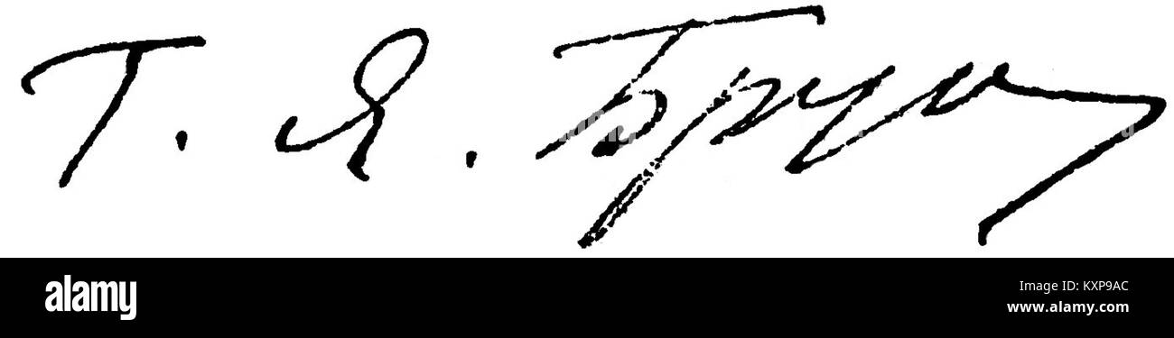 A handwritten signature by Grigoriy Bruk, a member of the First Russian ...