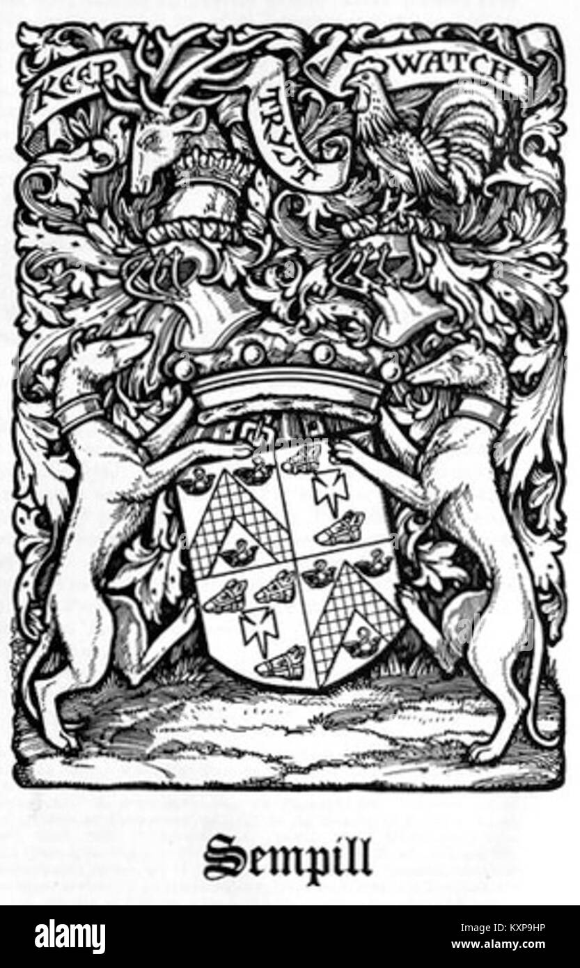 Coat of arms scotland medieval Black and White Stock Photos & Images ...