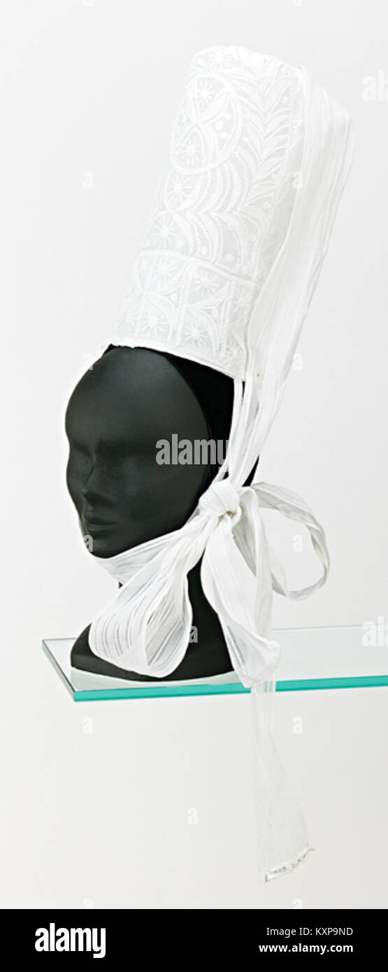 The Coiffe Bigouden, displayed in the Museum of Brittany, is a ...