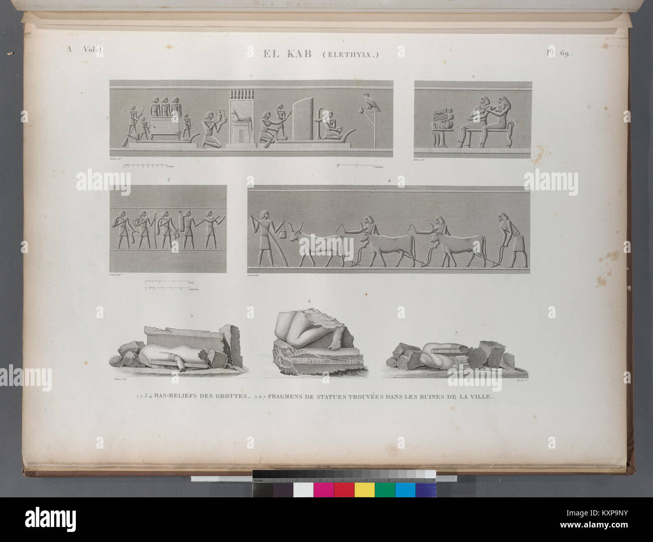 El Kab, ancient Egyptian site, featuring bas-reliefs and fragments of ...
