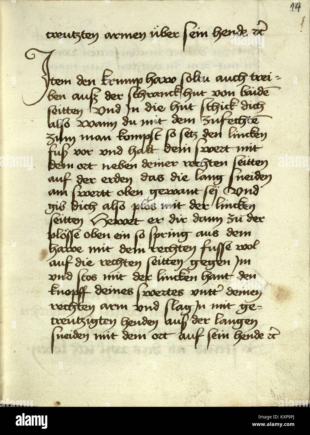This manuscript page, labeled Cod.I.6.4,.3 014r, is an important ...