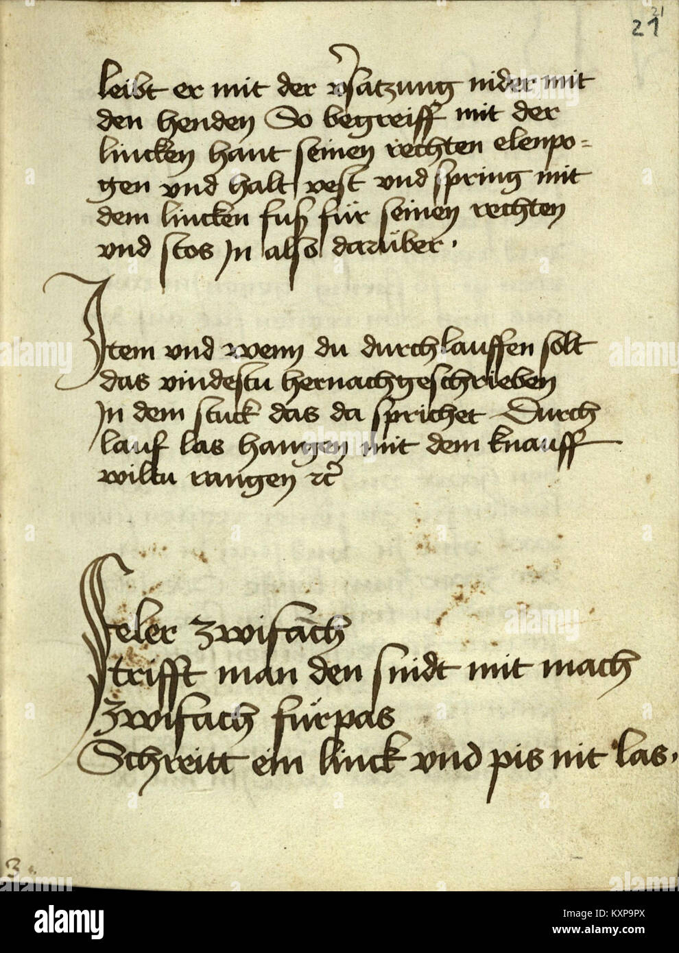 A manuscript page from a codex, featuring handwritten text and ...