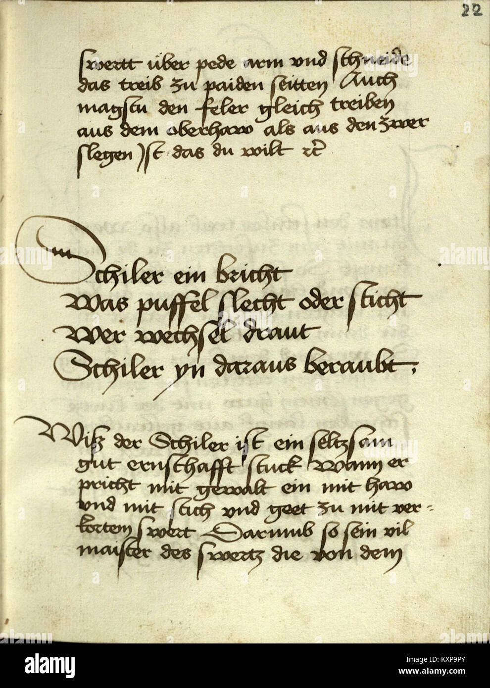 A folio from Cod.I.6.4.3, showing medieval text with handwritten script ...
