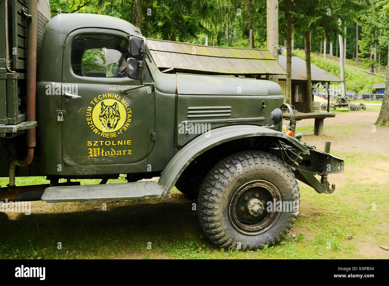 Historic Soviet ZIL 157 6x6 army truck on exhibition in Project Riese ...