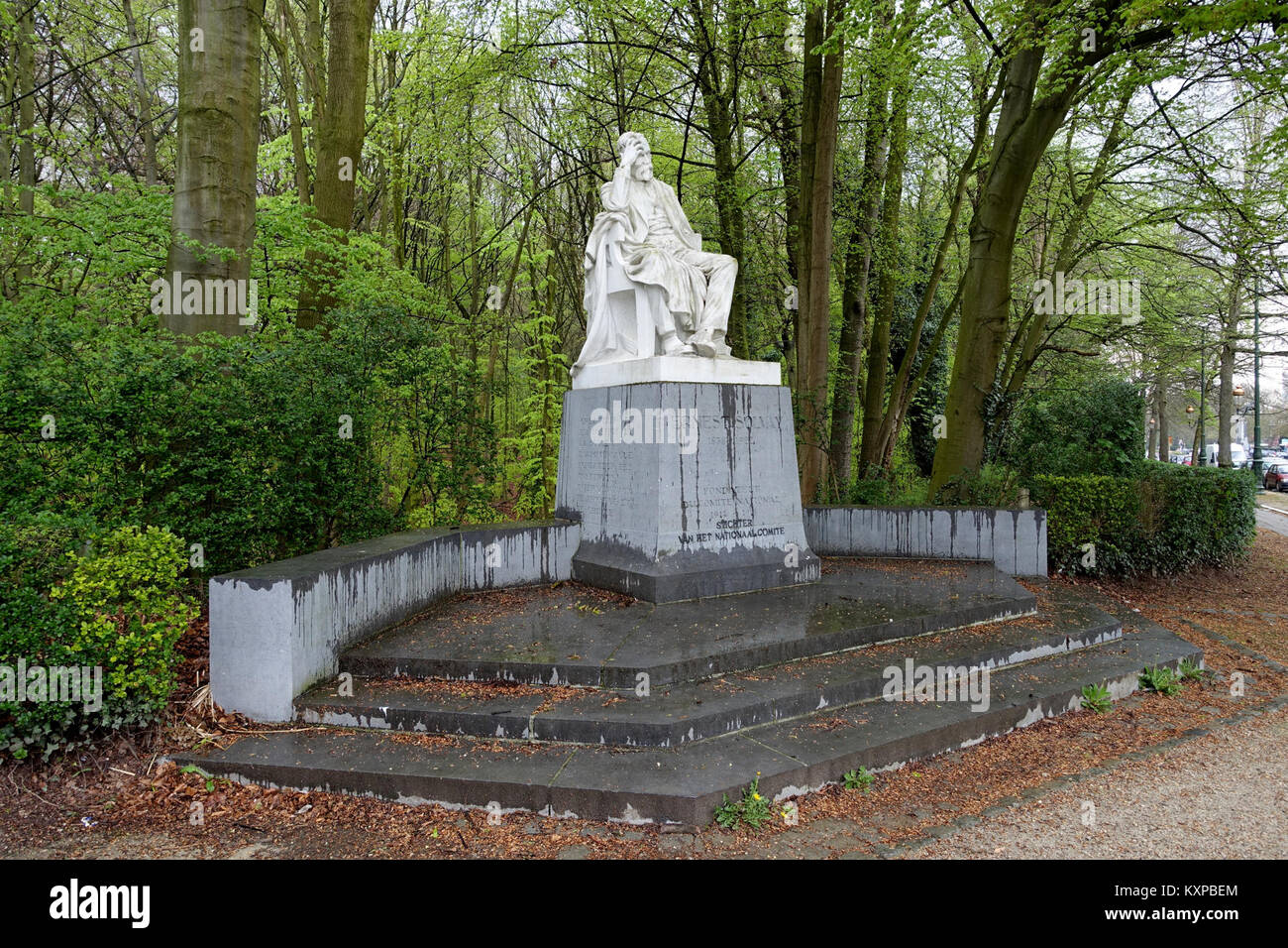 Portrait of Ernest Solvay, Belgian industrialist and chemist ...