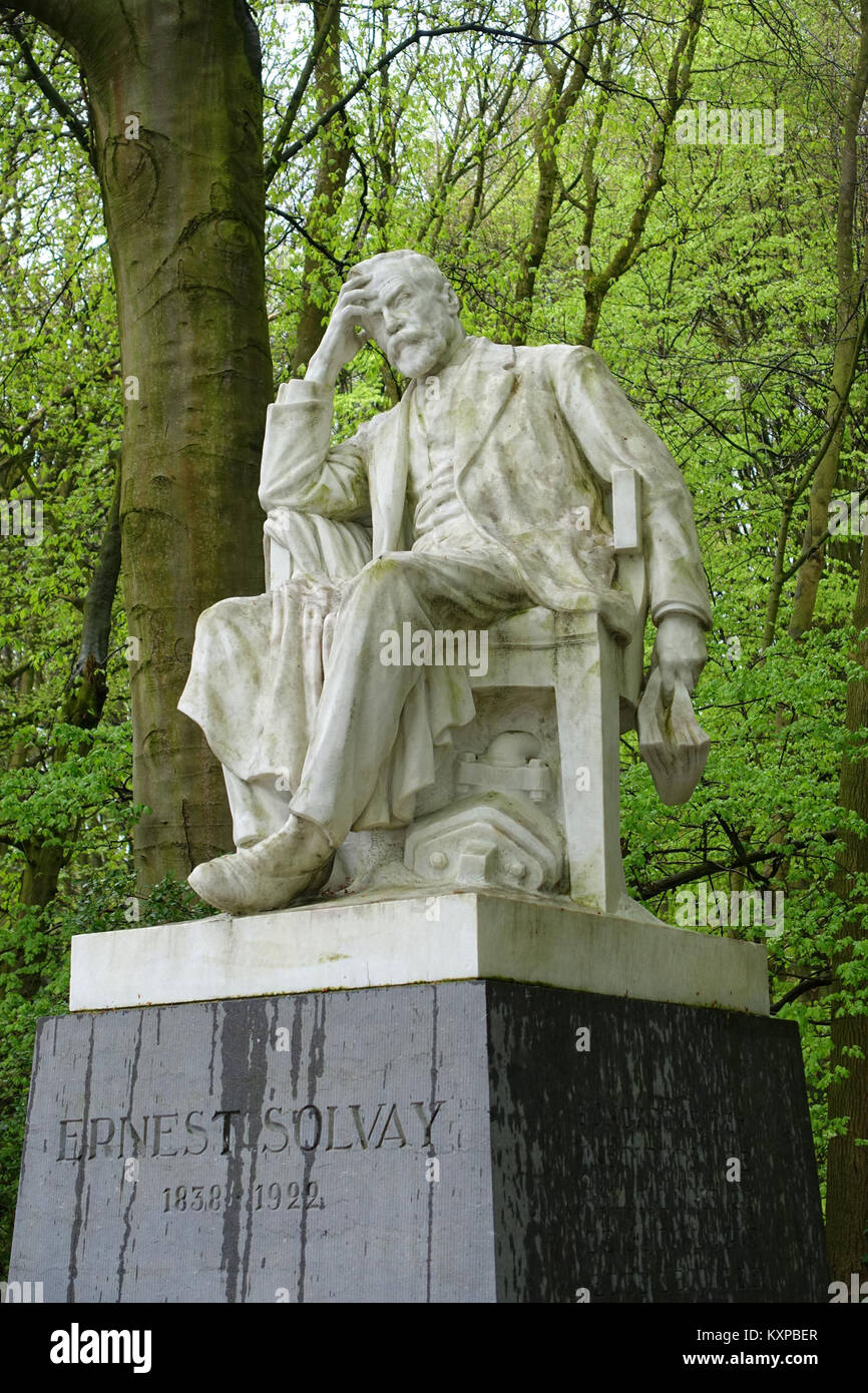 This photograph by Égide Rombaux captures Ernest Solvay, a prominent ...
