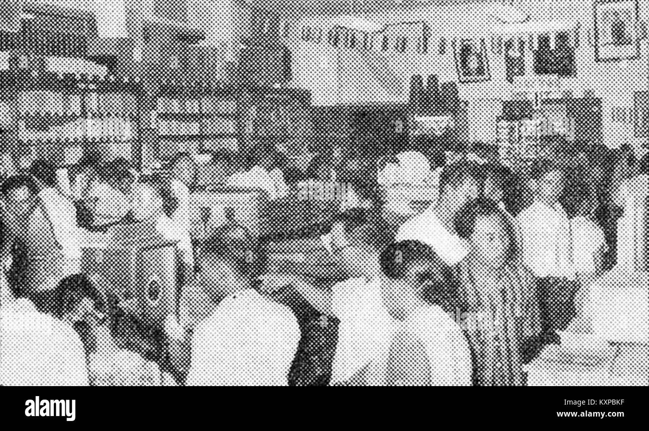 Photograph of an Indonesian bookshop during the 1954 Pekan Buku ...