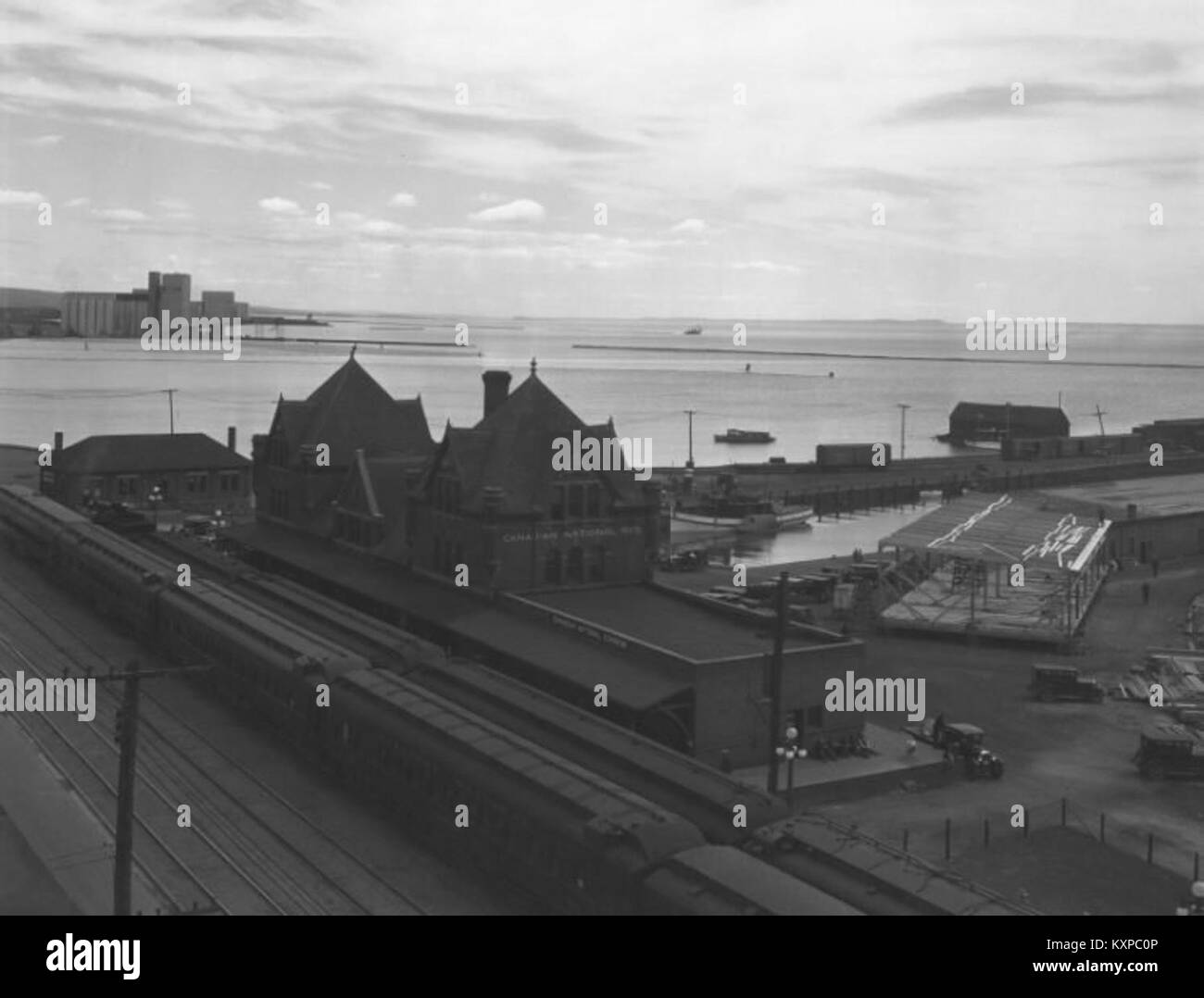 This refers to a railway station, the Canadian National Railway (CNR ...