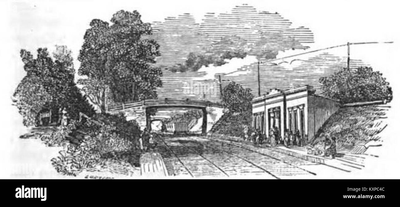 Victorian brighton train Black and White Stock Photos & Images - Alamy
