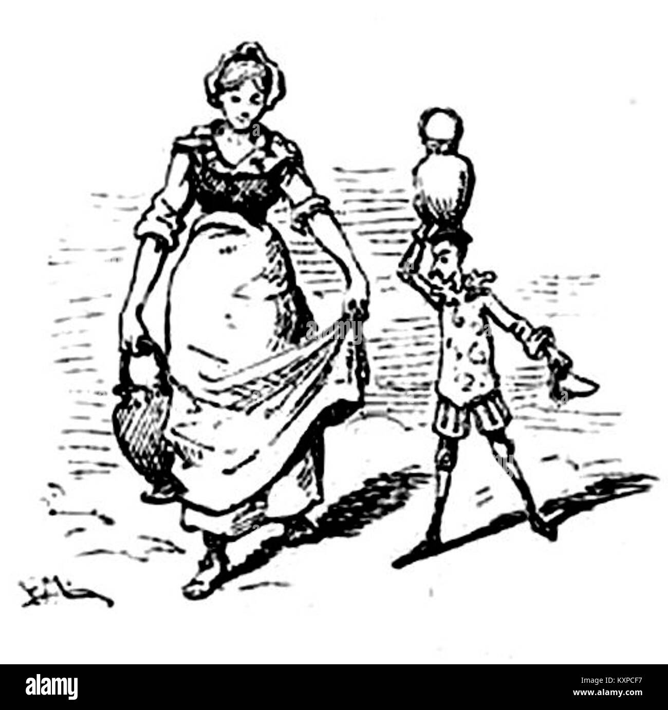 This illustration is from the 1892 edition of 'Le avventure di ...