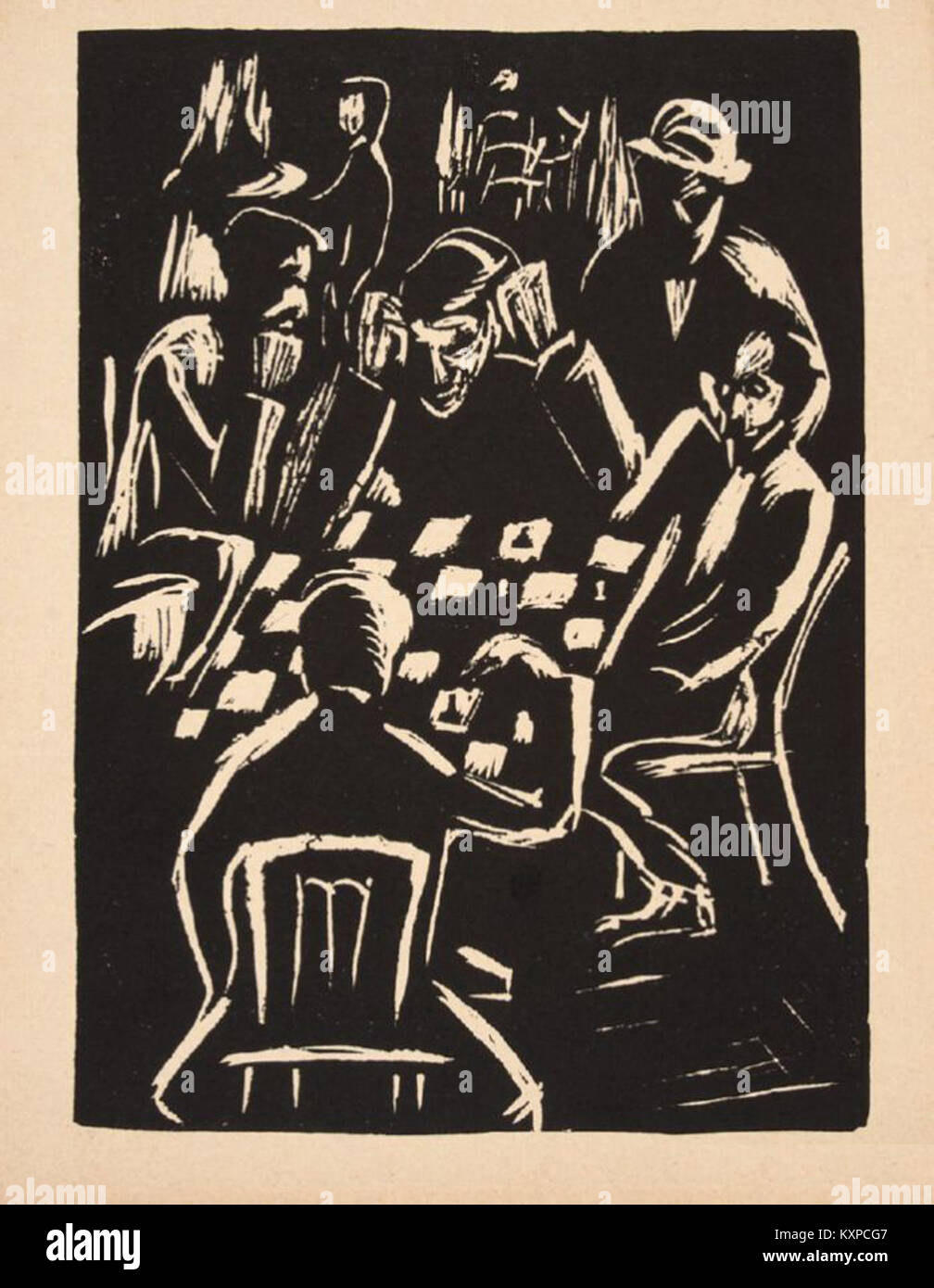 Emil Schinagel - Grający w szachy 1930 Stock Photo - Alamy