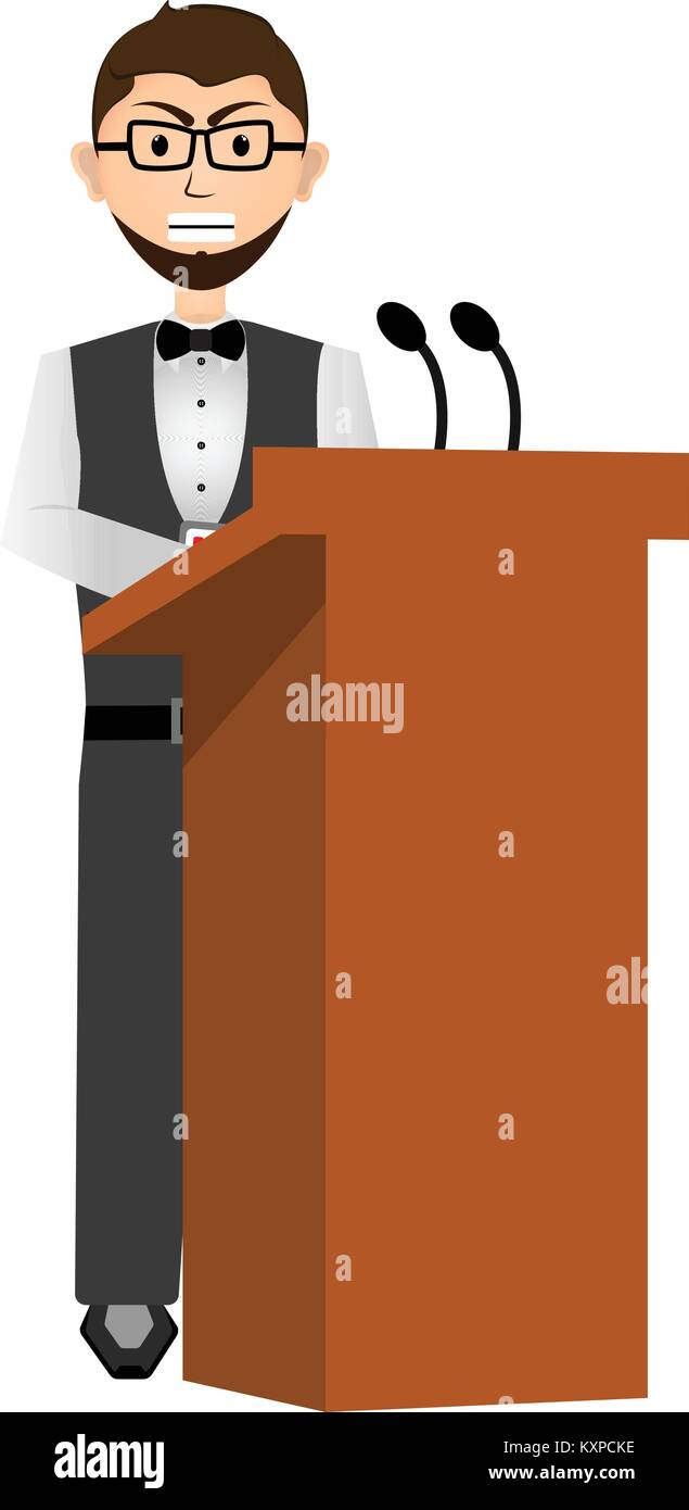 Man lectern suit Stock Vector Images - Alamy