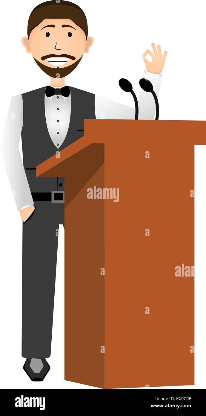 Lectern standing Stock Vector Images - Alamy