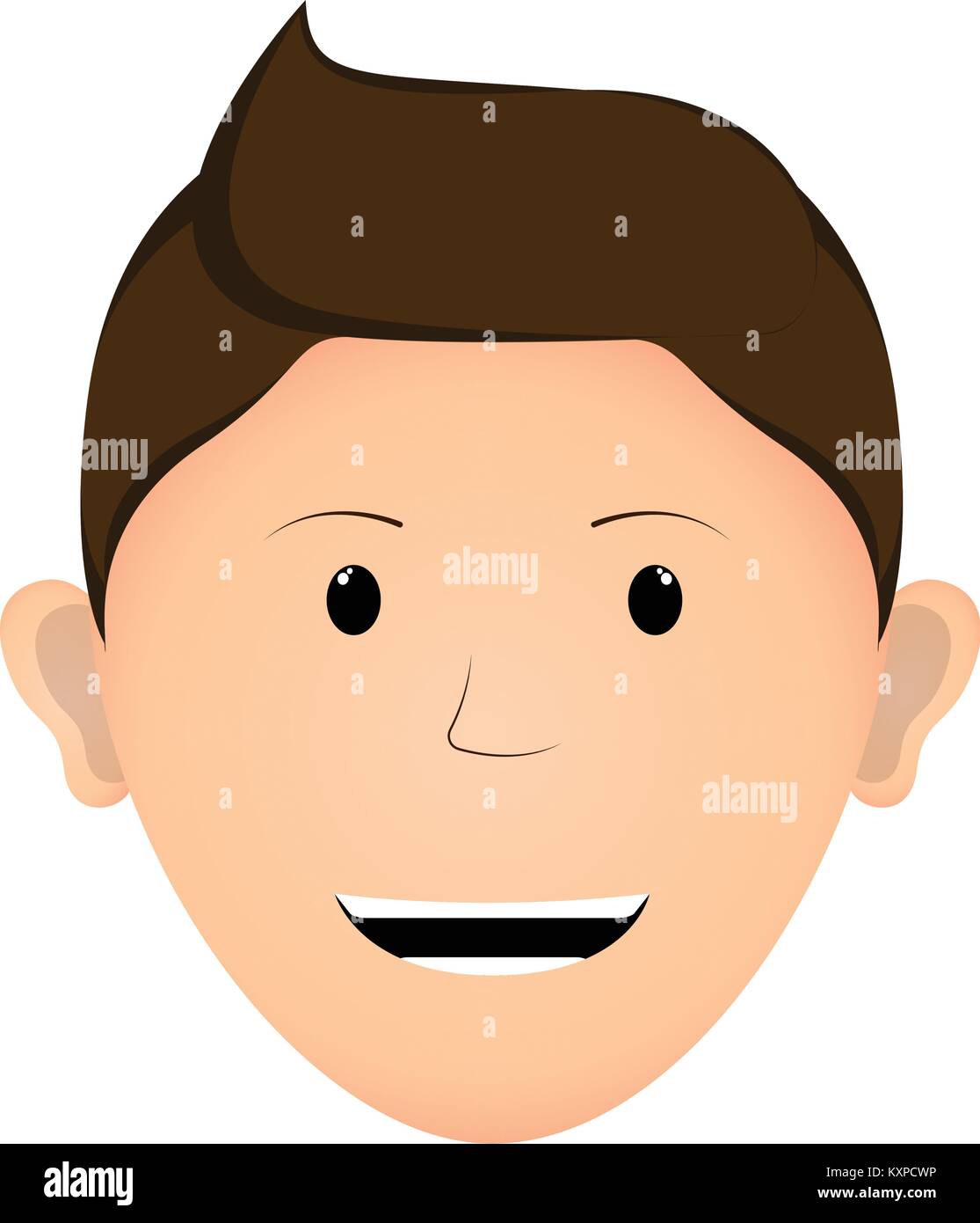 Fun handsome happiness Stock Vector Images - Alamy