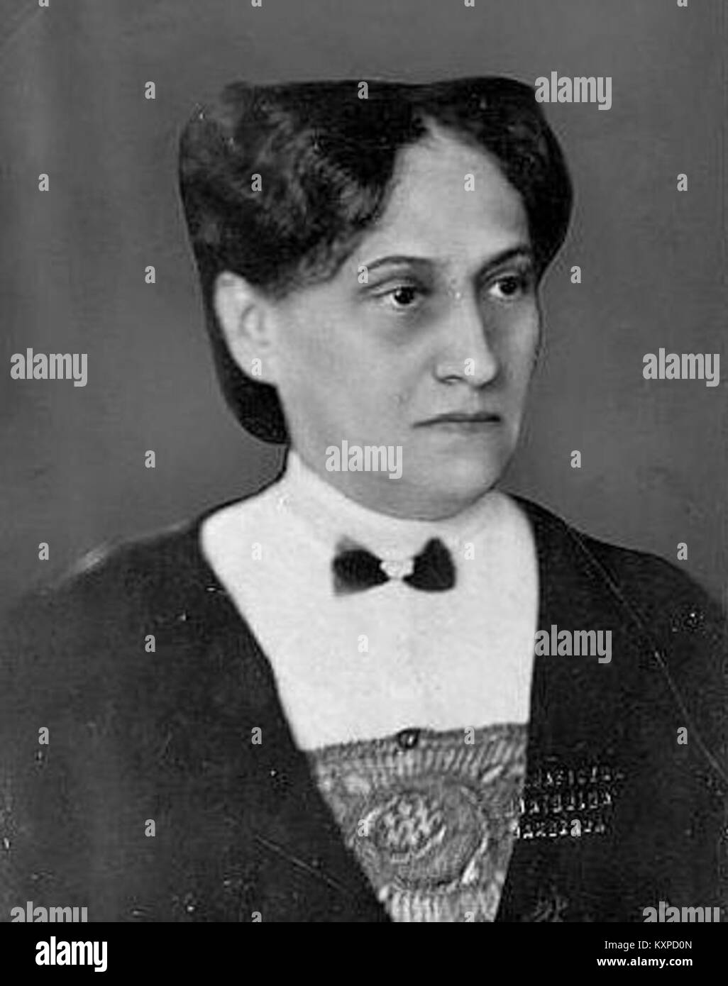 This image is a portrait of Bronisława Neufeld, a renowned artist known ...