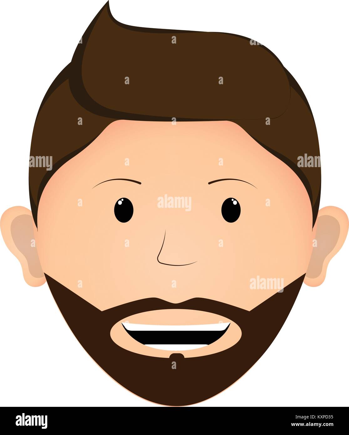 Happy man avatar Stock Vector Image & Art - Alamy