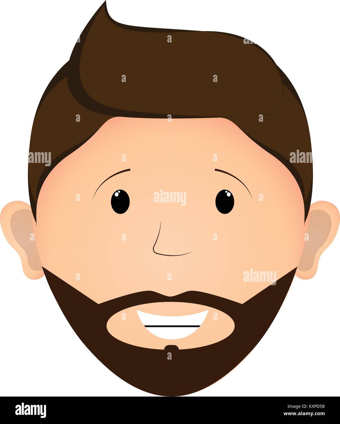 Happy man avatar Stock Vector Image & Art - Alamy