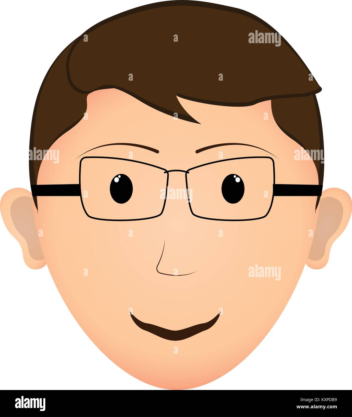 Happy man avatar Stock Vector Image & Art - Alamy