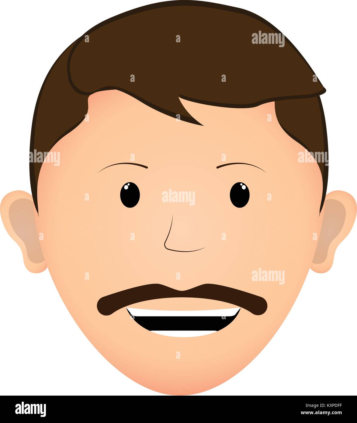 Happy man avatar Stock Vector Image & Art - Alamy