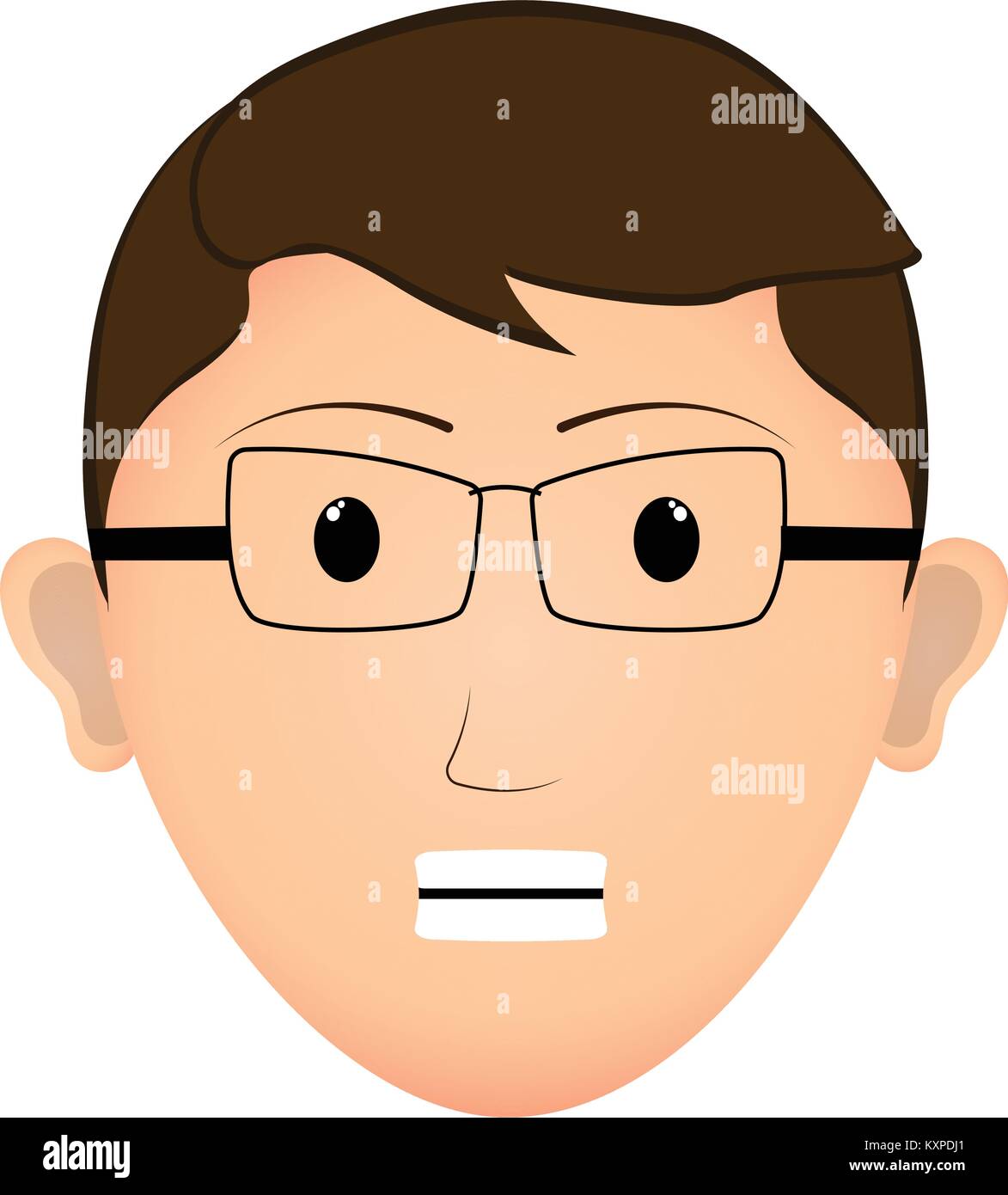 Happy man avatar Stock Vector Image & Art - Alamy