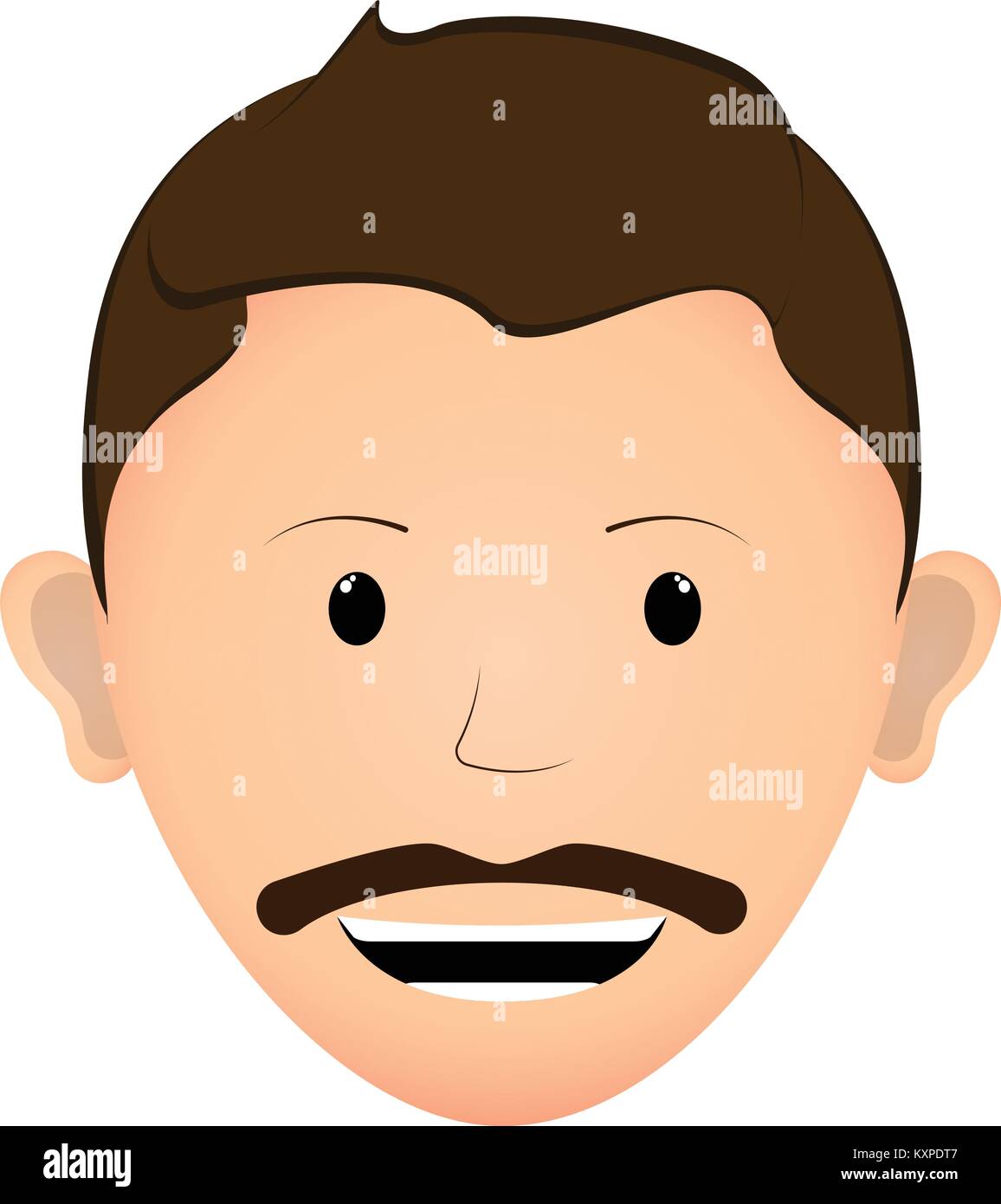 Happy man avatar Stock Vector Image & Art - Alamy