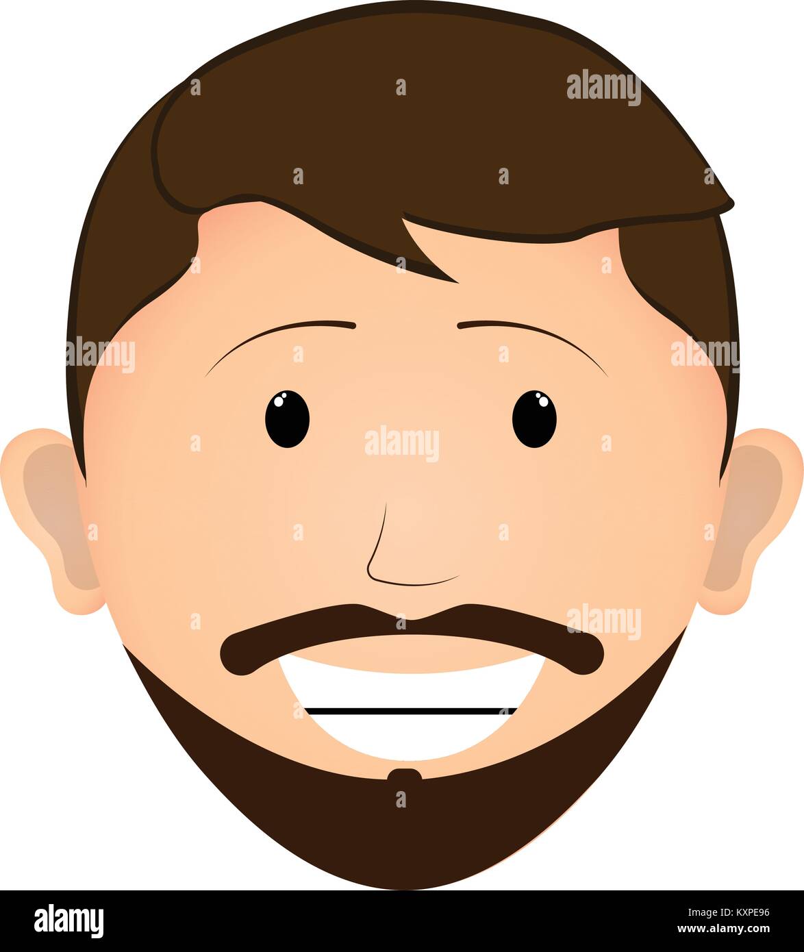 Happy man avatar Stock Vector Image & Art - Alamy