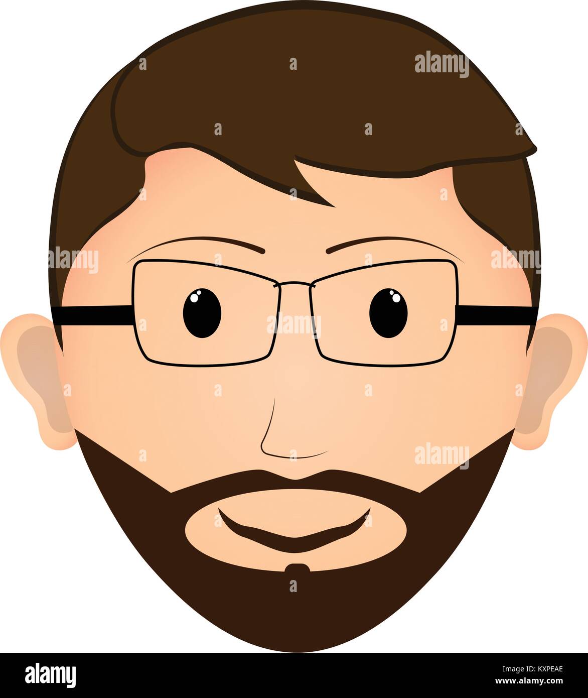 Happy man avatar Stock Vector Image & Art - Alamy