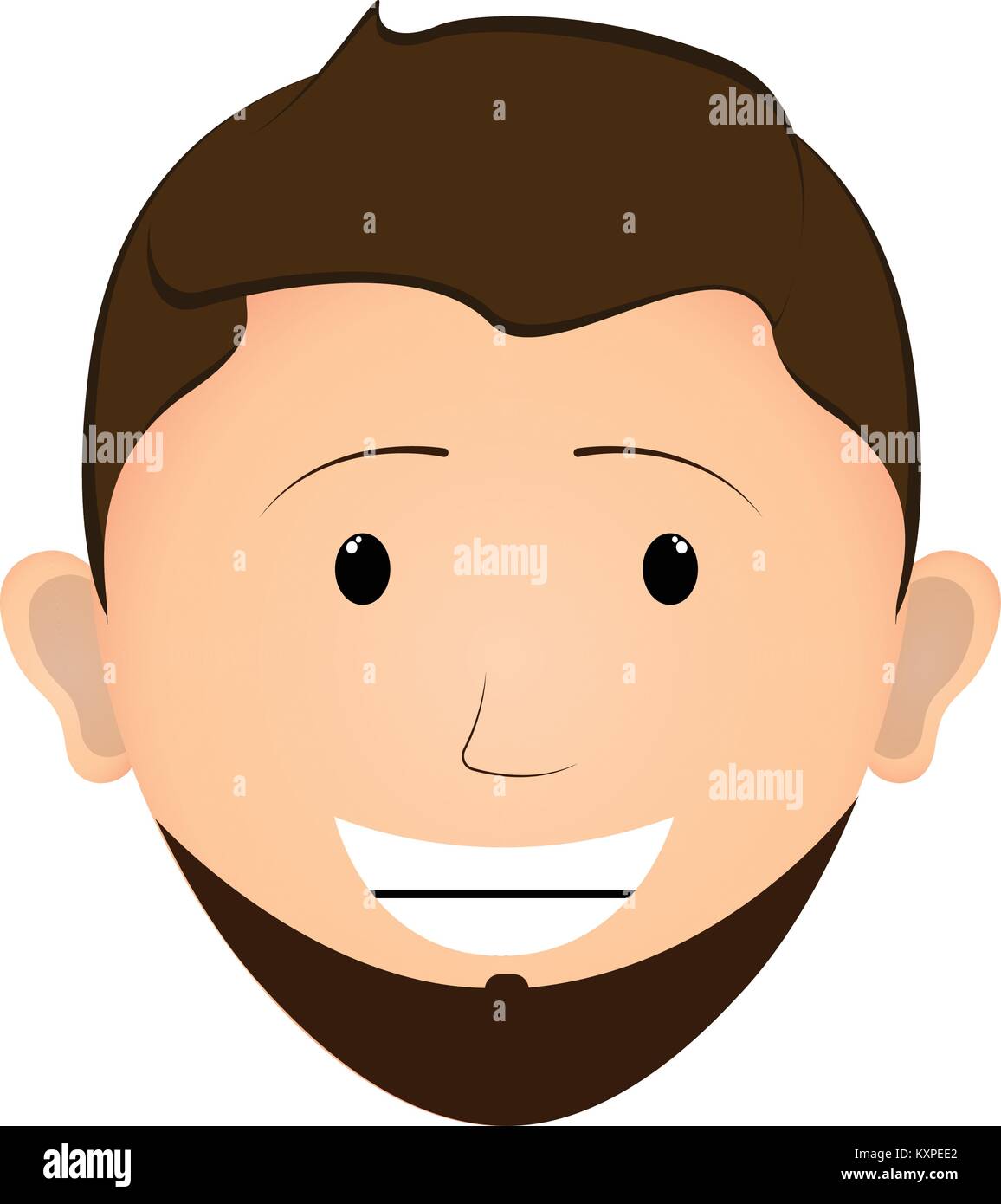 Happy man avatar Stock Vector Image & Art - Alamy