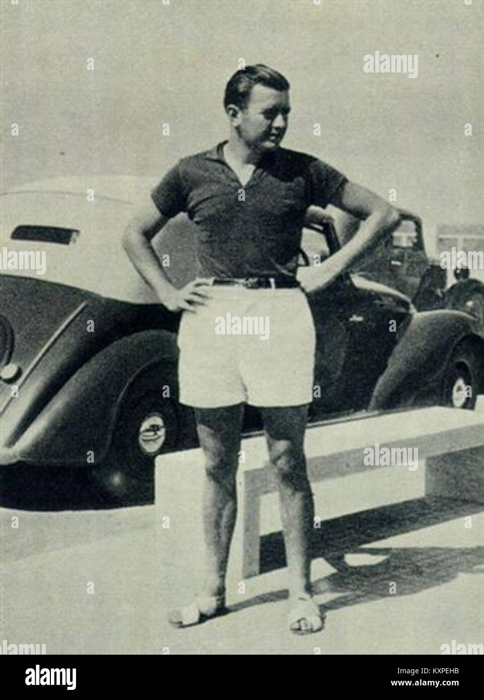 A photograph of Bruno Mussolini, the son of Benito Mussolini, taken in ...