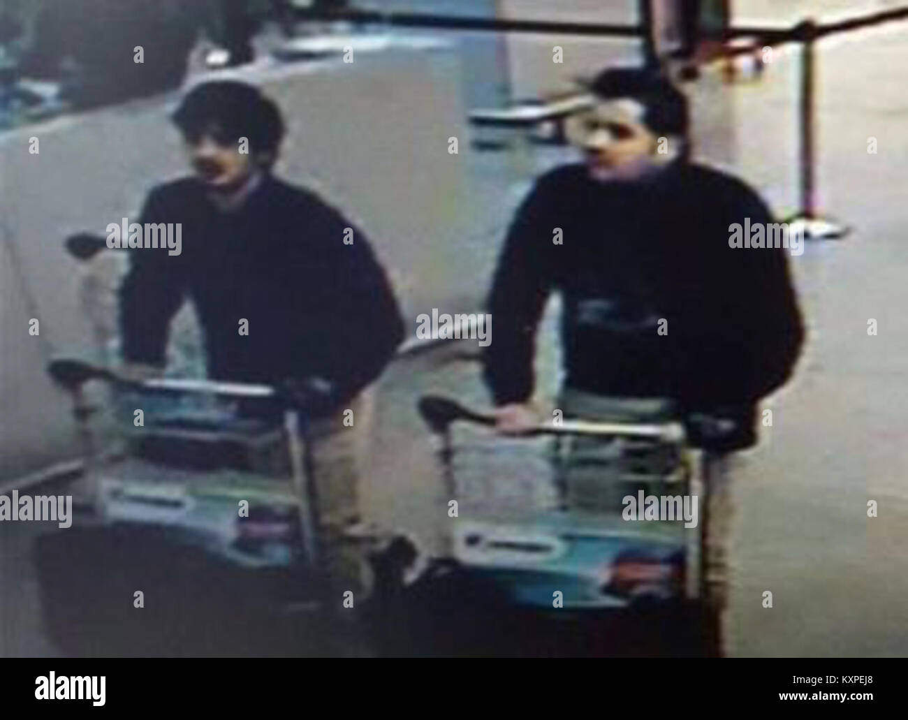Brussels suspects CCTV (cropped Stock Photo - Alamy